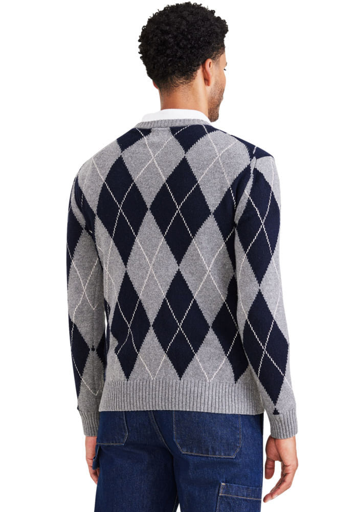 Sweater Crafted Crewneck Regular Fit Gris - Dockers Chile